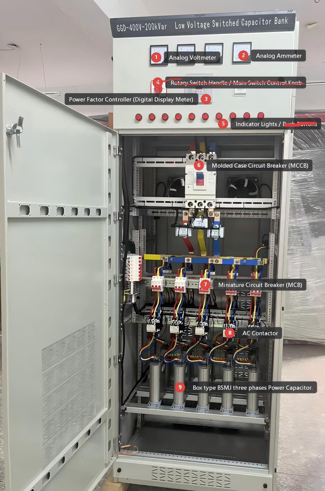 Reactive Power Compensation Cabinet | Low Voltage Capacitor Bank for ...